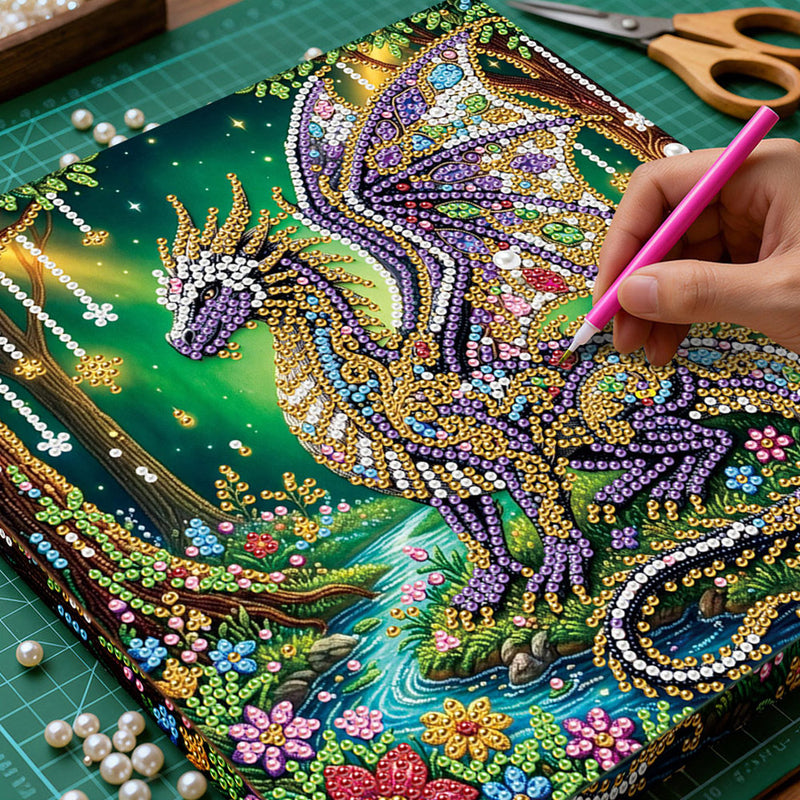 5D Diamond Painting Pearl Painting - A Pterosaur in the Forest ...