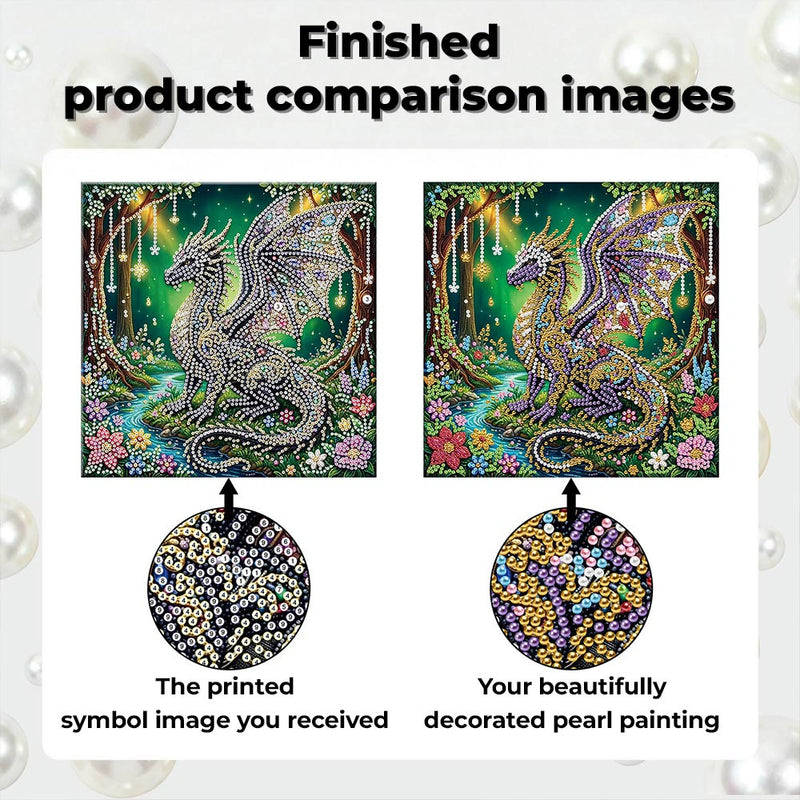 5D Diamond Painting Pearl Painting - A Pterosaur in the Forest ...