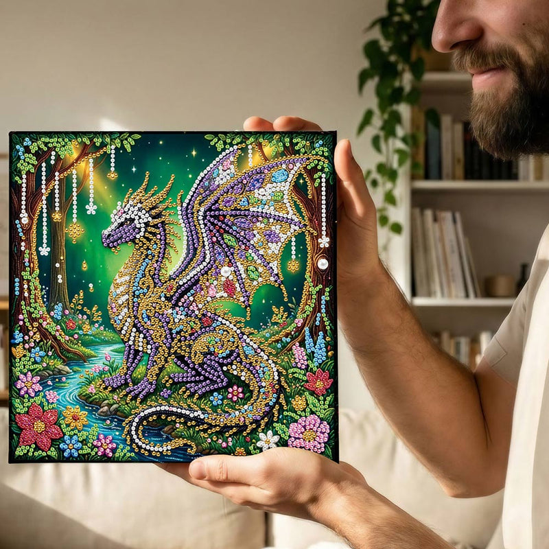 5D Diamond Painting Pearl Painting - A Pterosaur in the Forest ...