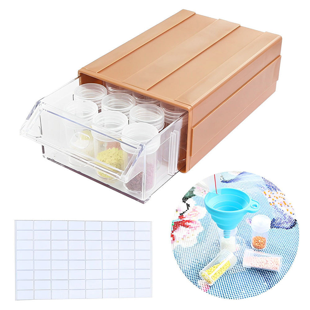Storage Box - 22/35 Bottles Storage Box Bottle Funnel Sticker ...